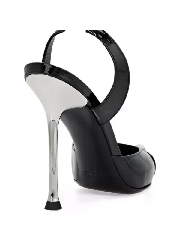 Philipp Plein Crystal Skull Slingback Pumps