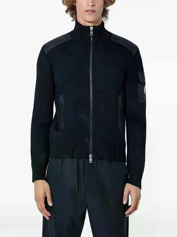 Moncler Zip-up High-neck Sweater