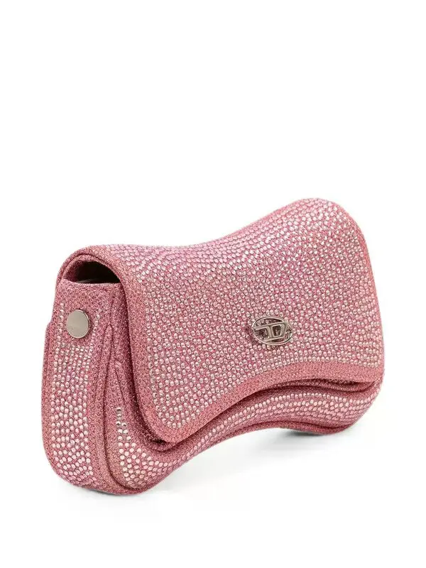 DIESEL® Small Play Shoulder Bag With Rhinestone Embellishments