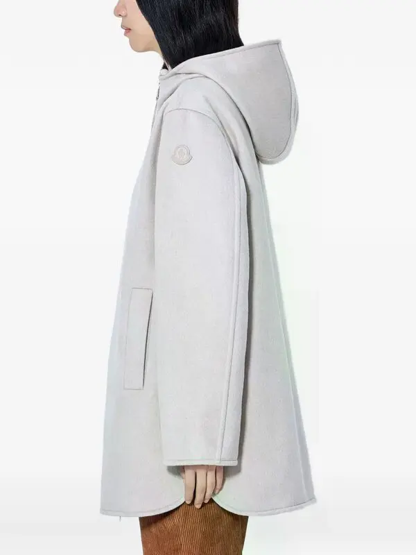 Moncler Hooded Zip-front Coat