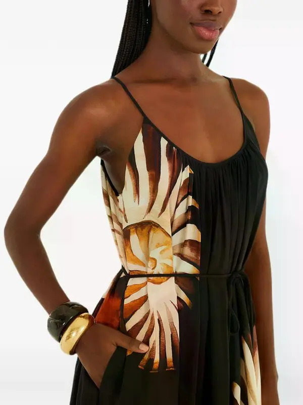 Farm Rio Open Back Maxi Dress