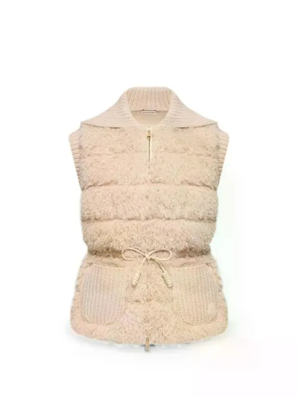 Moncler Quilted Shearling-effect Vest