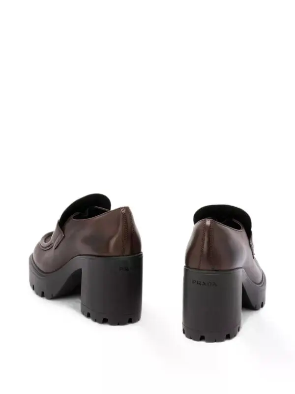 Prada Logo Plaque Chunky Loafers