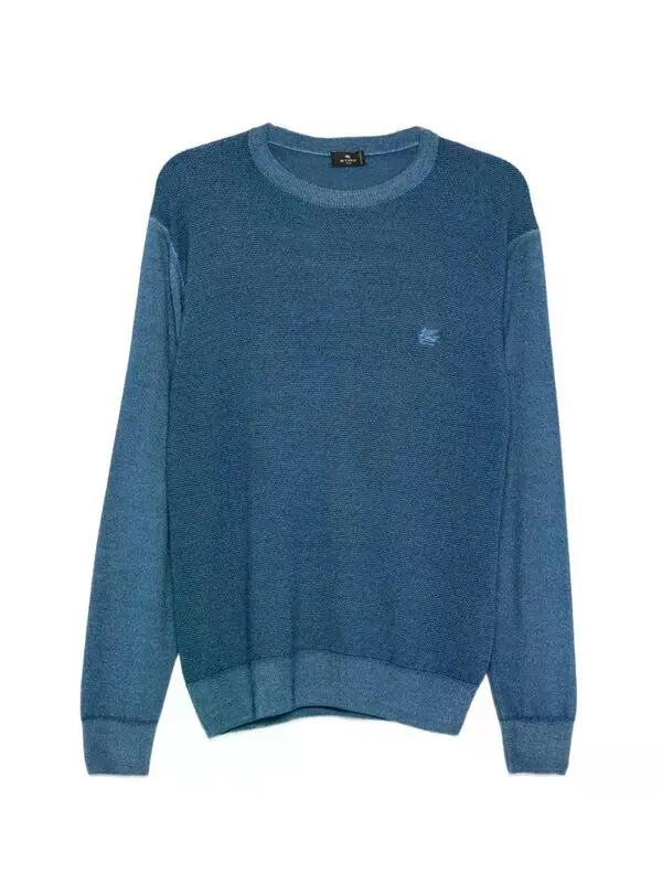 Etro Logo-embroidered Crew Neck Sweater