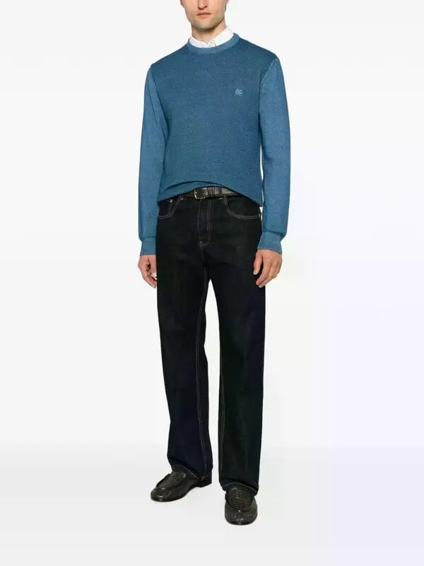 Etro Logo-embroidered Crew Neck Sweater