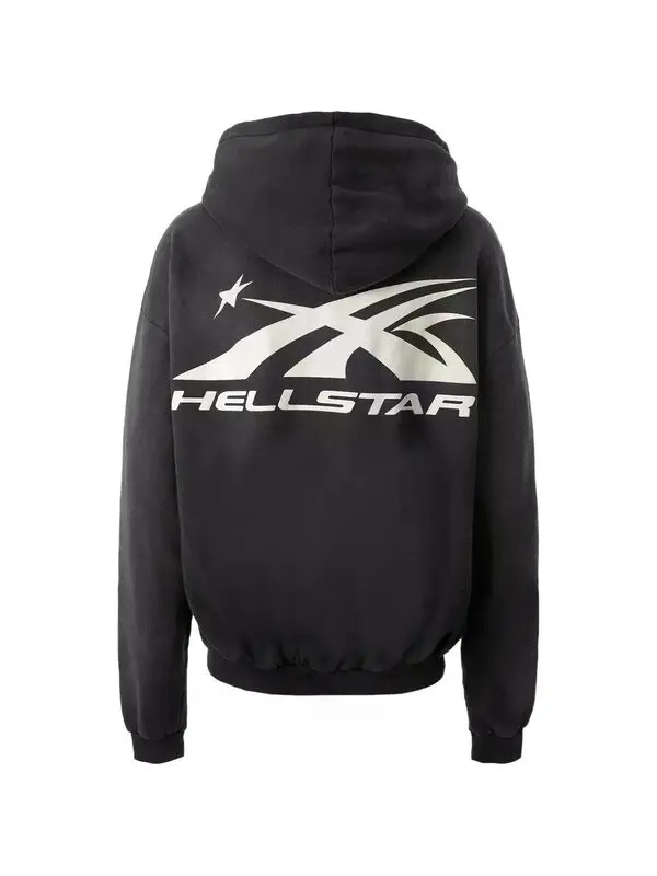 HELLSTAR Logo-print Zip-up Hoodie