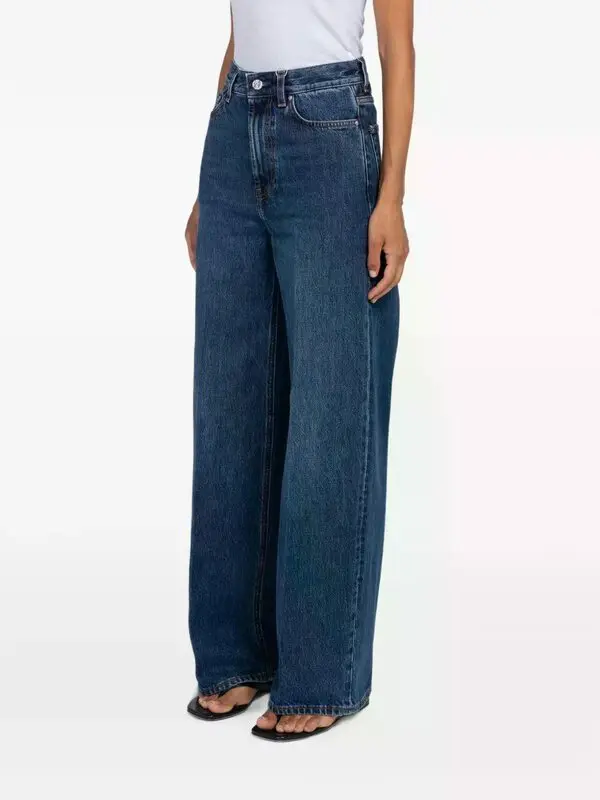 TOTEME Pleated Wide-leg Jeans - Blue