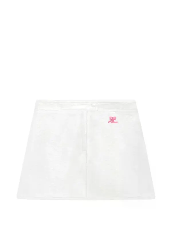 COURREGES Vinyl Mini Skirt - White
