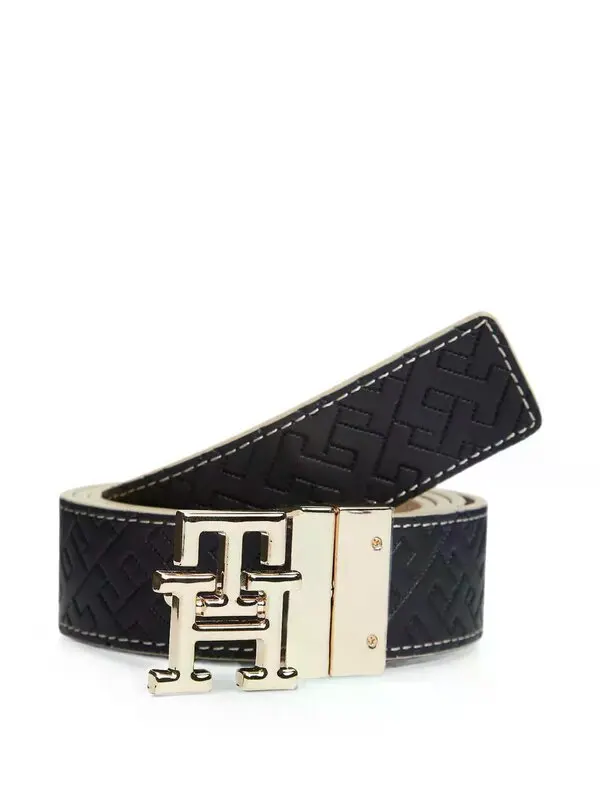 Tommy Hilfiger Logo Monogram Reversible Belt