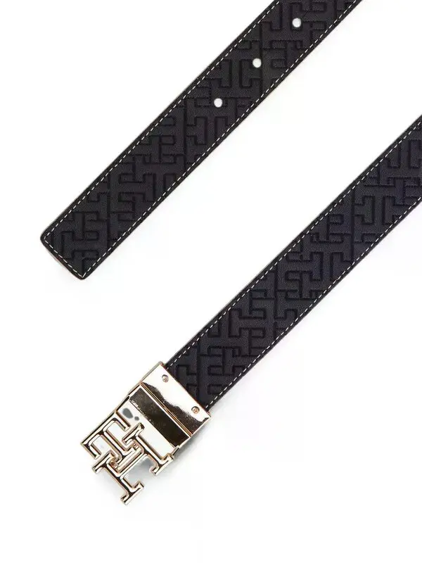 Tommy Hilfiger Logo Monogram Reversible Belt