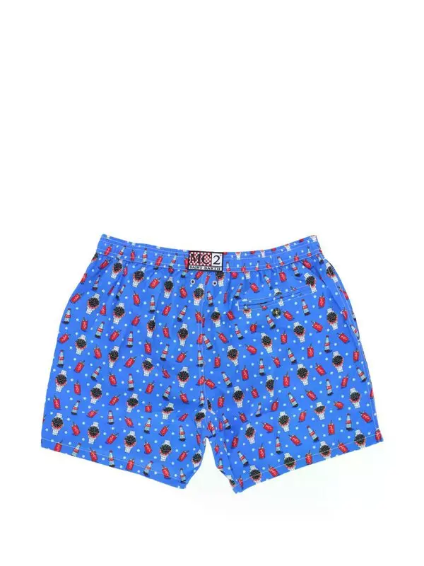 MC2 SAINT BARTH Graphic Print Drawstring Swim Shorts