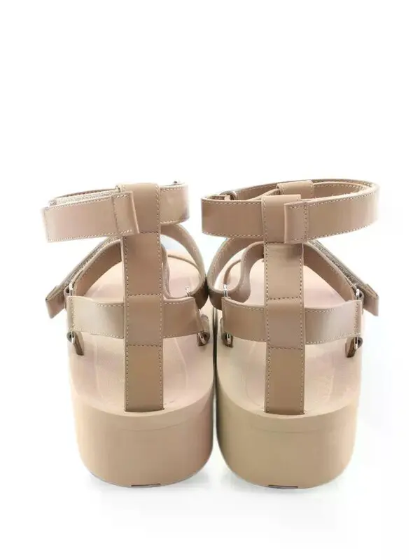 Hermès Enid Leather Platform Sandals