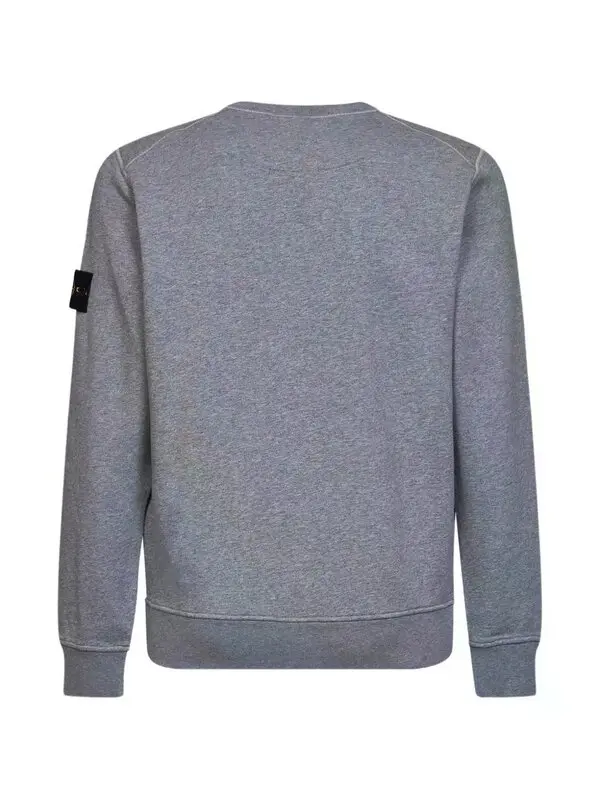 Stone Island Crewneck Sweatshirt With Logo Patch