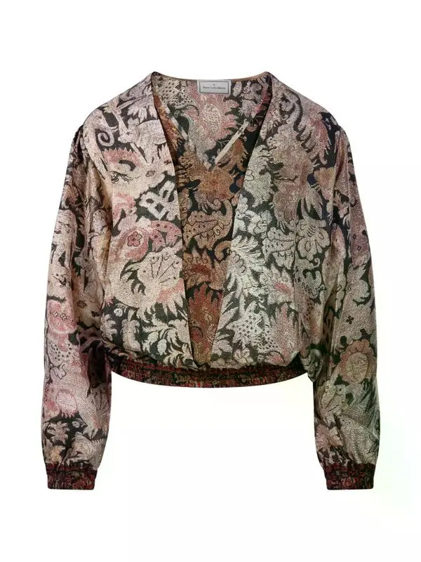PIERRE-LOUIS MASCIA Aloes Floral-pattern Blouse