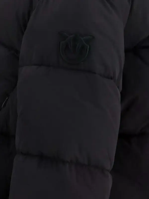 Pinko High-neck Padded Jacket With Logo Detail
