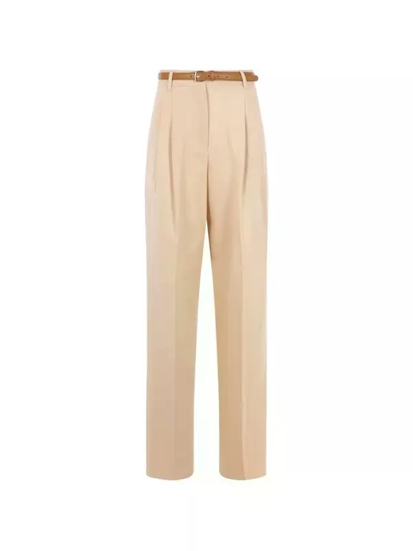 Max Mara Belted Pleated Trousers