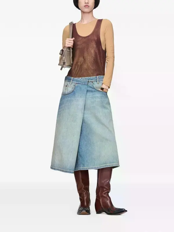 MAISON MARGIELA Foiled Ribbed Tank Top