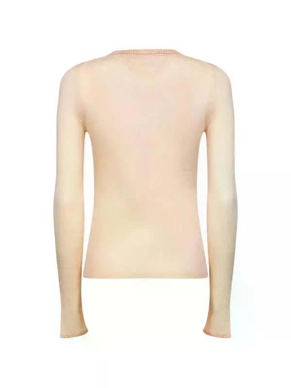 Chloé Ribbed Knit Long Sleeve Top
