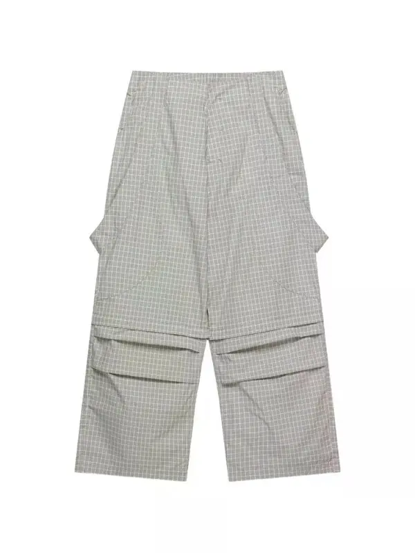 NAMESAKE Checked Trousers With Drop Detail Cargo Pockets