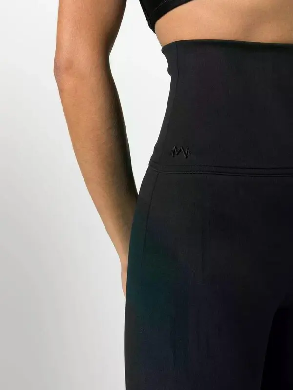 THE MANNEI High-rise Flared Trousers With Side Slits