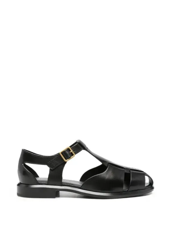 ADRIANNA FERETTI Leather Buckle Fastening Flat Sandals