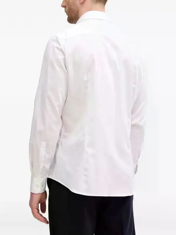 JOOP! Cornflower Pierce Logo-pattern Long-sleeved Shirt