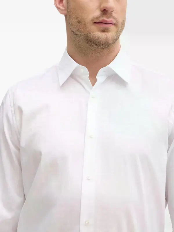 JOOP! Cornflower Pierce Logo-pattern Long-sleeved Shirt
