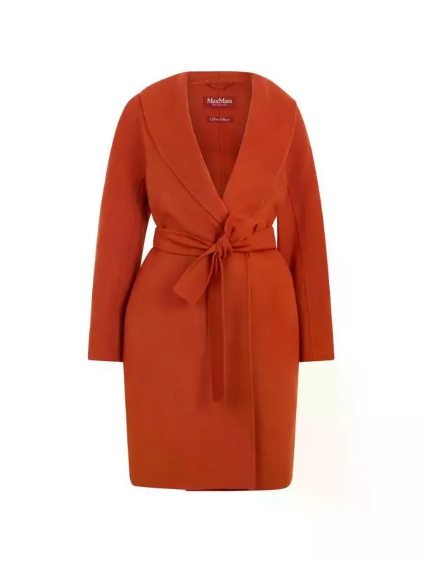 Max Mara Belted Shawl-collar Coat