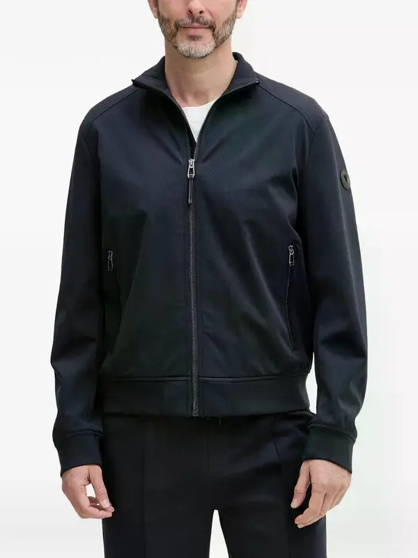 JOOP! Pablo Textured Funnel Neck Zip-up Jacket