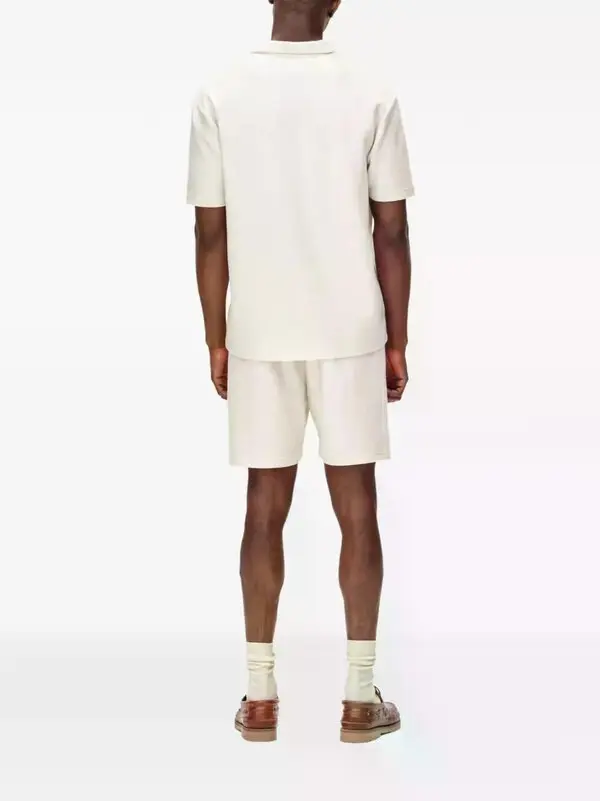 GABBA Gablio Waffle-knit Embroidered-logo Polo Shirt