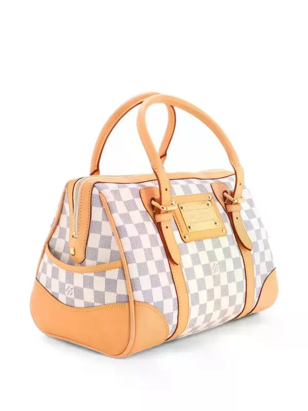 LOUIS VUITTON Berkeley Handbag Damier Shoulder Bag - White