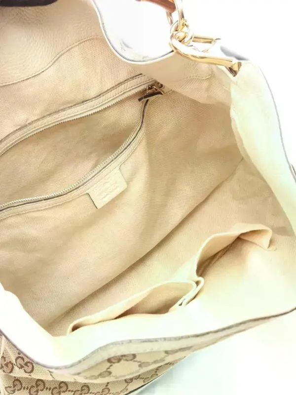 Gucci Diana Bamboo Gg Monogram Shoulder Bag