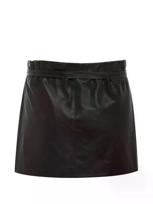 Dsquared2 Leather Lace-up Skirt