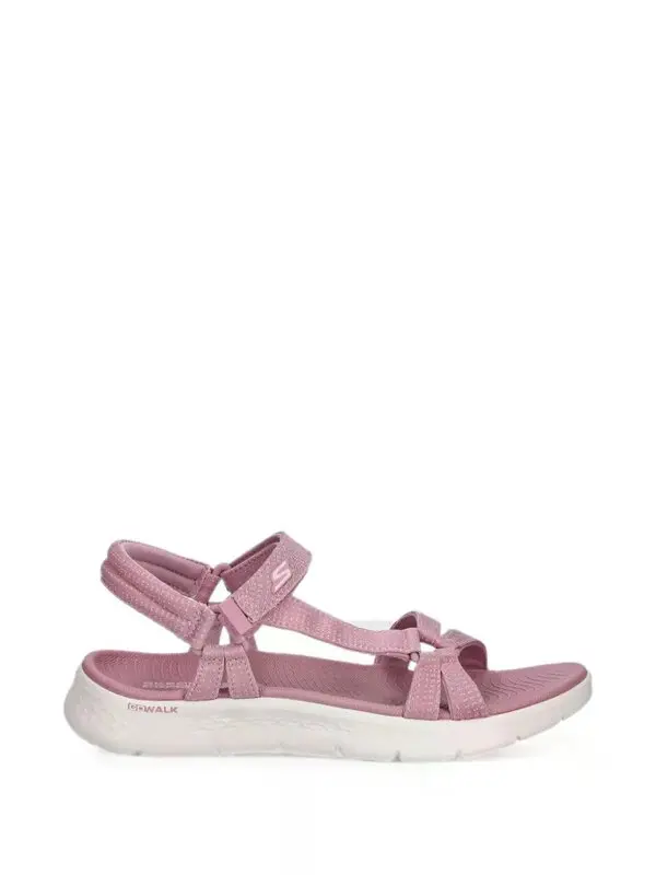 Sketchers Go Walk Flex Touch-strap Sandals - Pink