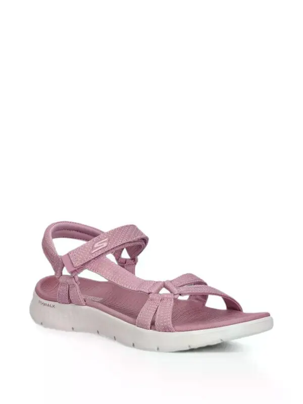 Sketchers Go Walk Flex Touch-strap Sandals - Pink