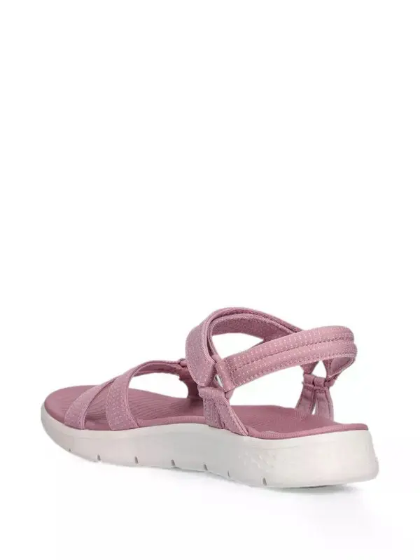 Sketchers Go Walk Flex Touch-strap Sandals - Pink