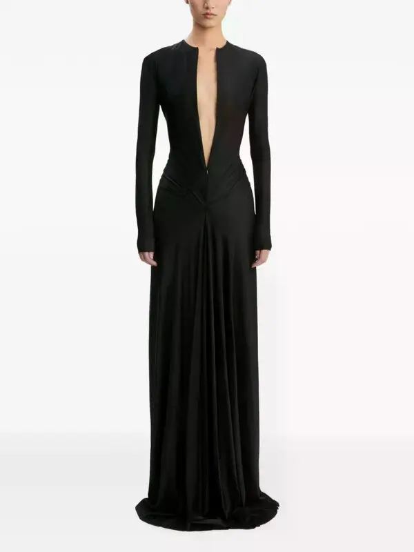Victoria Beckham Cut-out Gathered Gown