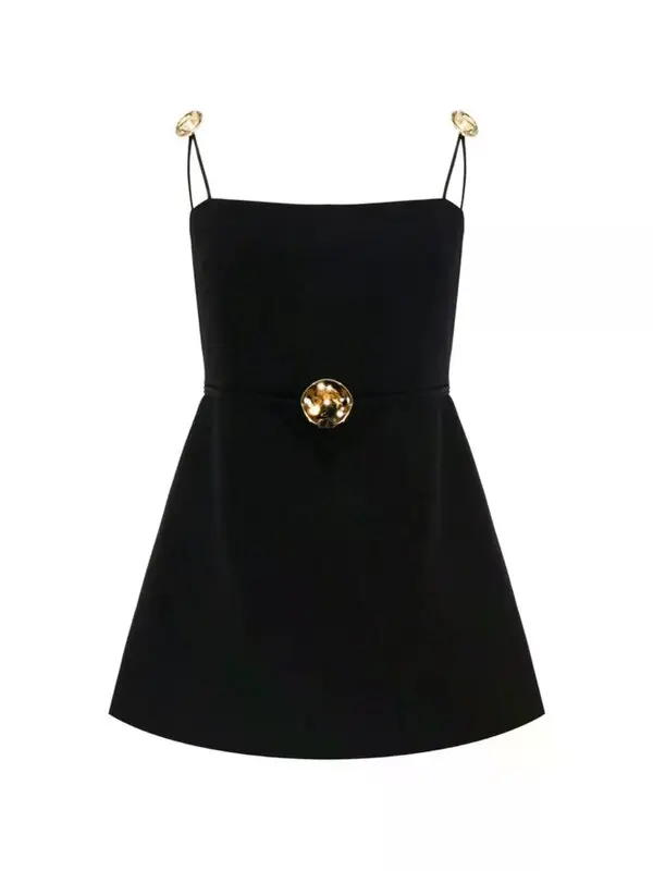 Alexis Basei Button-embellished Mini Dress