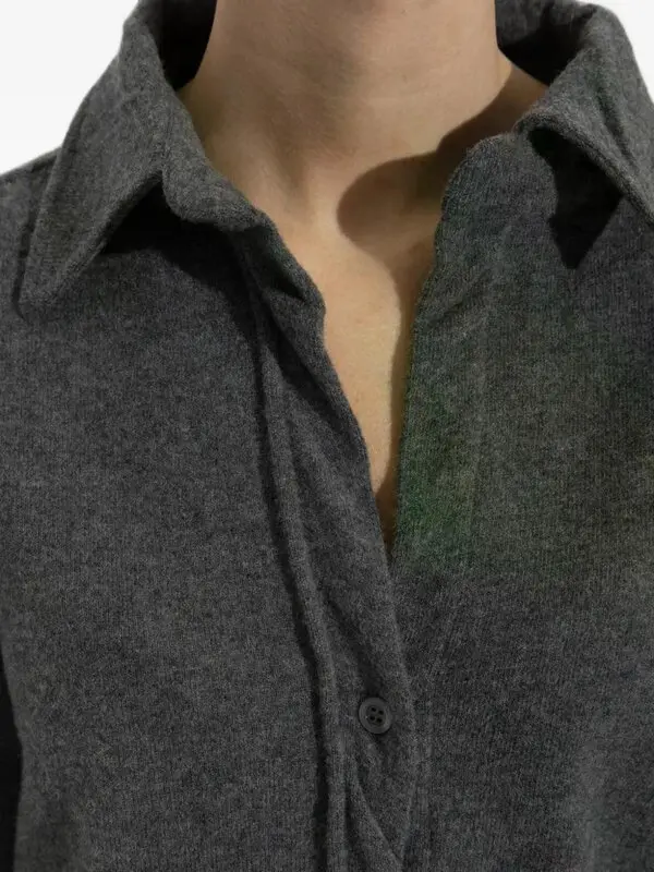 MAISON MARGIELA Button-up Curved Hem Shirt