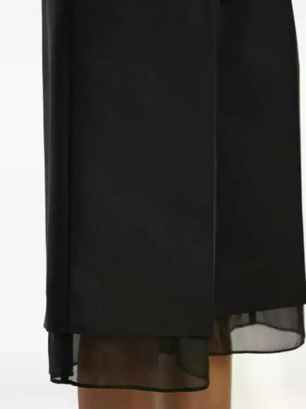 RÓHE Organza Insert Tailored Shorts - Black