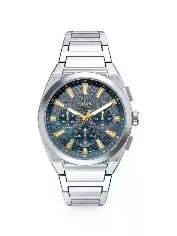 Fossil Everett Chronograph 44mm Stainless Steel Watch