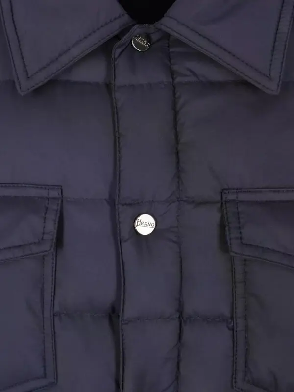 Herno Quilted Padded Jacket - Blue
