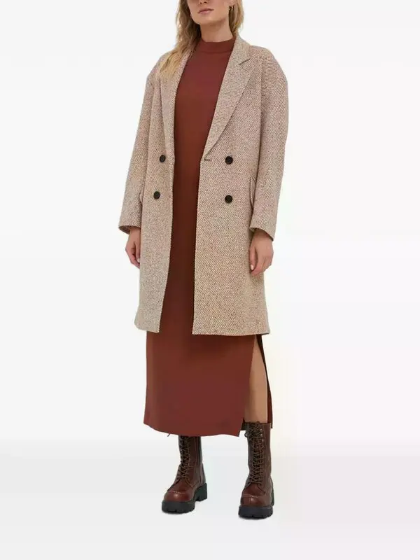 JOOP! Herringbone Double-breasted Coat
