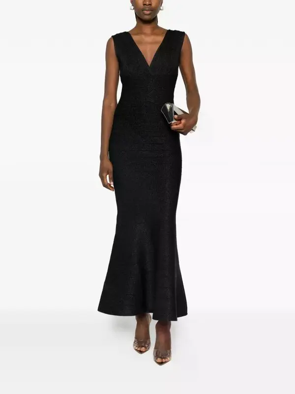 Herve Leger The Mira Bandage Maxi Dress