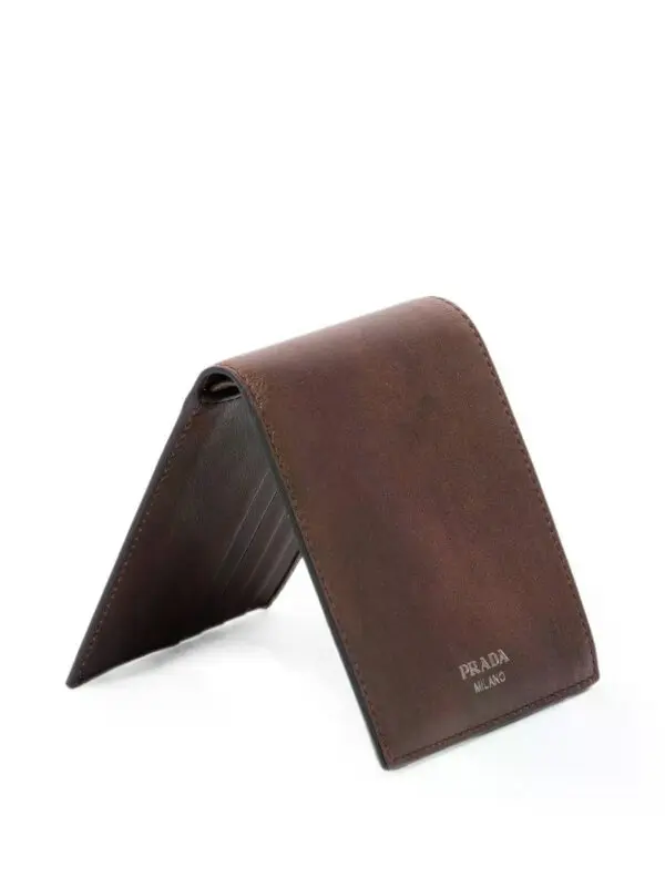 Prada Logo-print Leather Wallet
