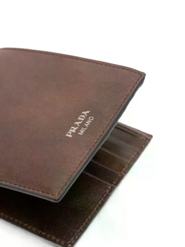 Prada Logo-print Leather Wallet
