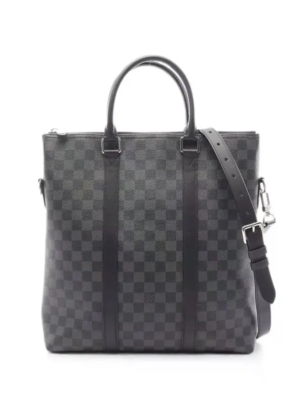 LOUIS VUITTON 2021 Anton Damier Graphite Tote Bag - Grey