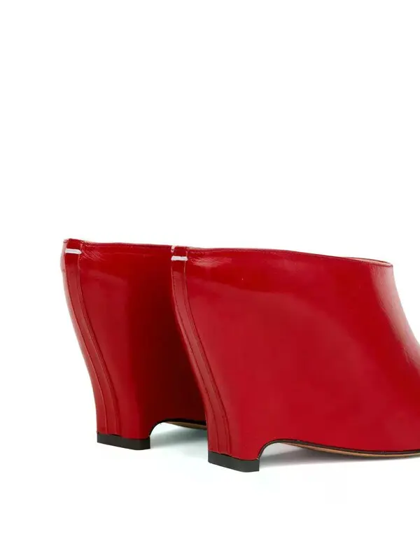 MAISON MARGIELA 80mm Leather Wedge Heel Sandals