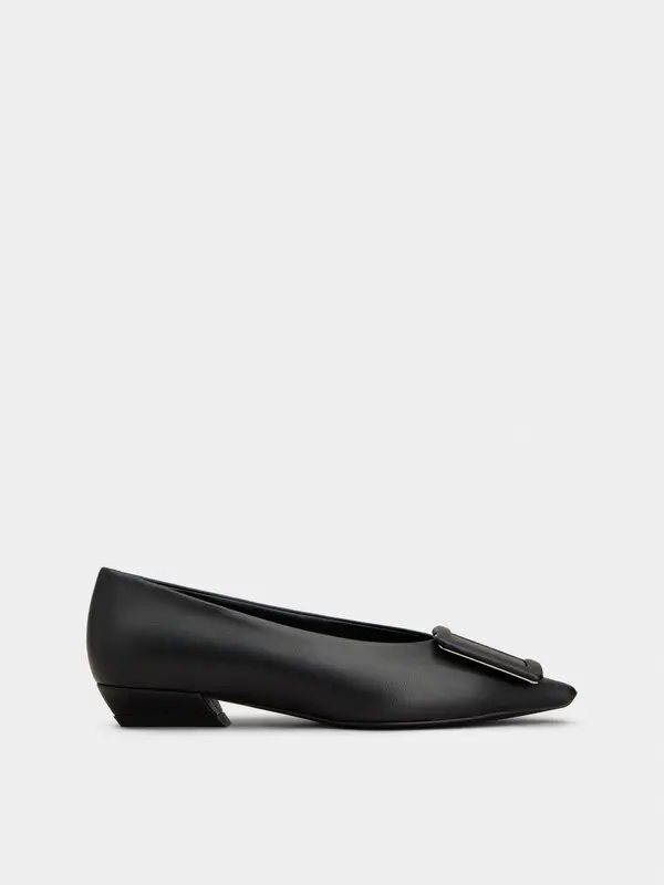 ROGER VIVIER Viv' In The City Ballerinas In Leather - Black