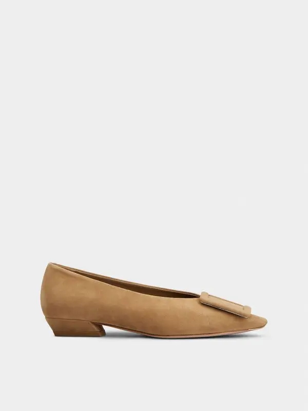 ROGER VIVIER Viv' In The City Suede Ballerinas